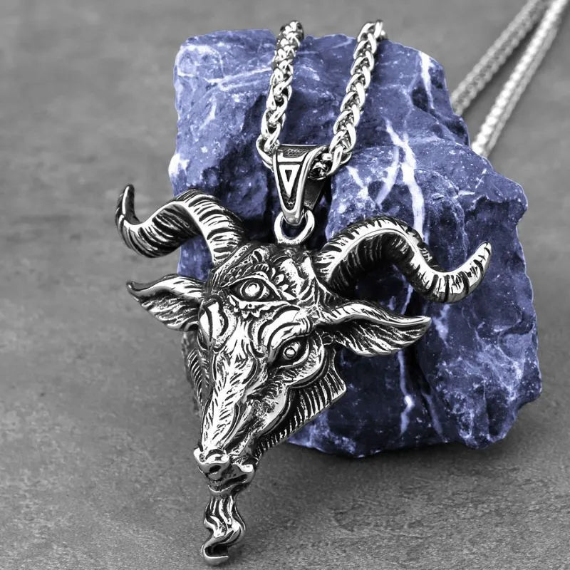 Vintage Ram Demon Eye Pendant /ULIKING JEWELRY – ULiking Jewelry