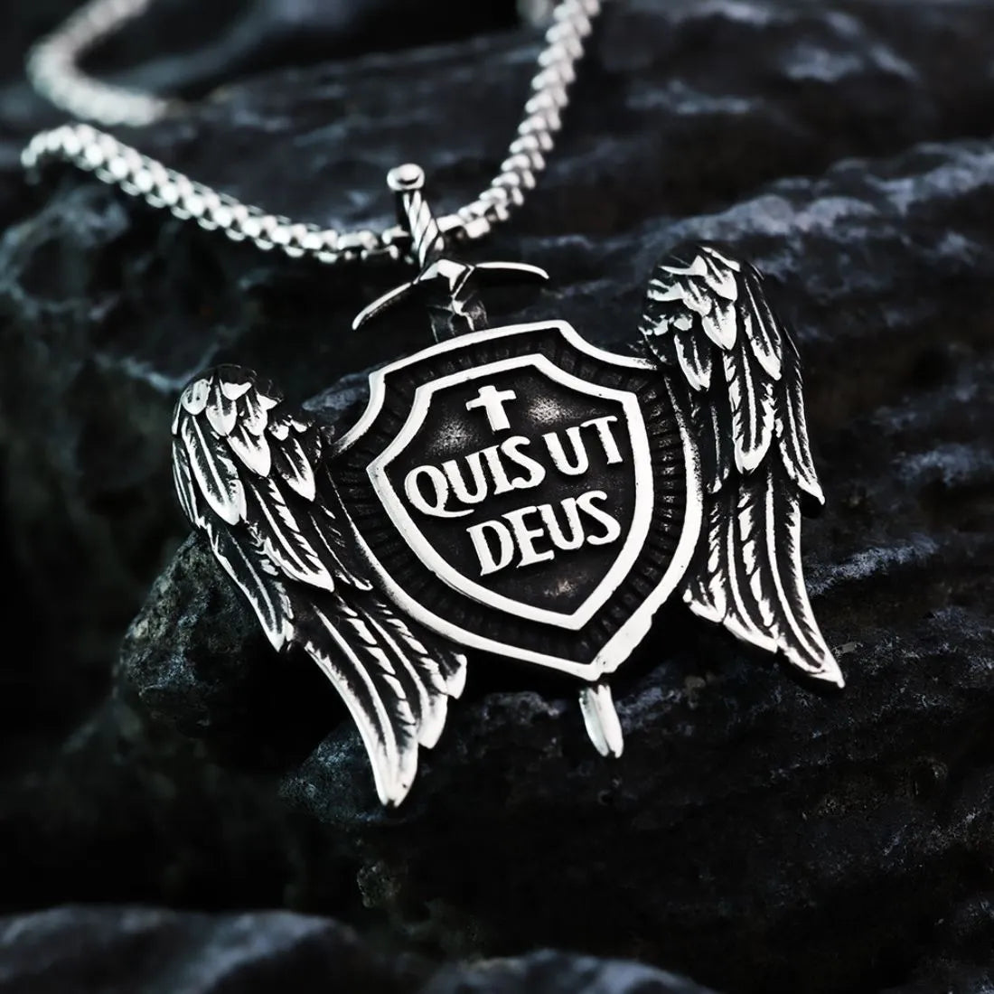 Vintage St Michael Cross Shield Pendant /ULIKING JEWELRY – ULiking Jewelry