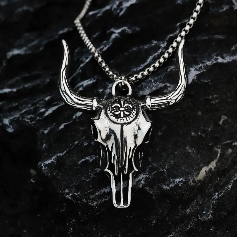 Vintage Bull Head Stainless Steel Pendant /ULIKING JEWELRY – ULiking ...